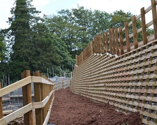 Permacrib timber crib retaining wall for Barratt Homes | Phi Group ...
