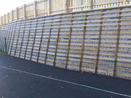 Permacrib timber retaining wall for new primary school | Phi Group ...