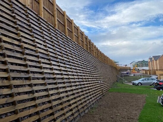 Permacrib retaining wall for Cruden Group, Castlemilk | Phi Group | ESI ...