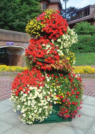 Flower Towers - square base | Plantscape | ESI External Works