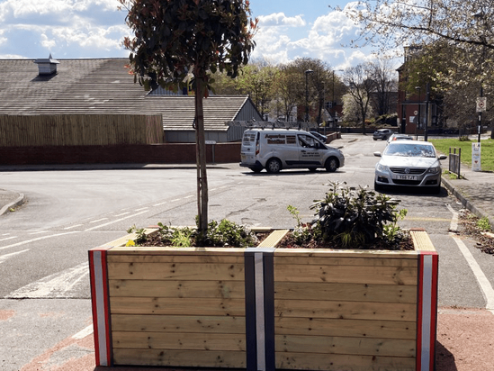 Interlocking timber planters for public spaces | Plantscape | ESI ...