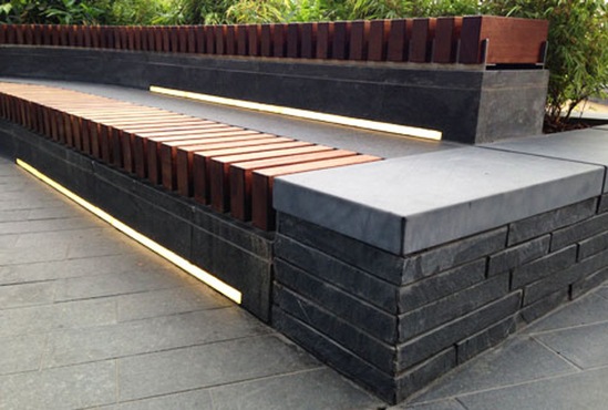Stone paving, cladding and skirting – Crossrail Station | Pomery ...