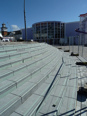 Custom sandblasting for granite radius steps, Portrush | Pomery Natural ...