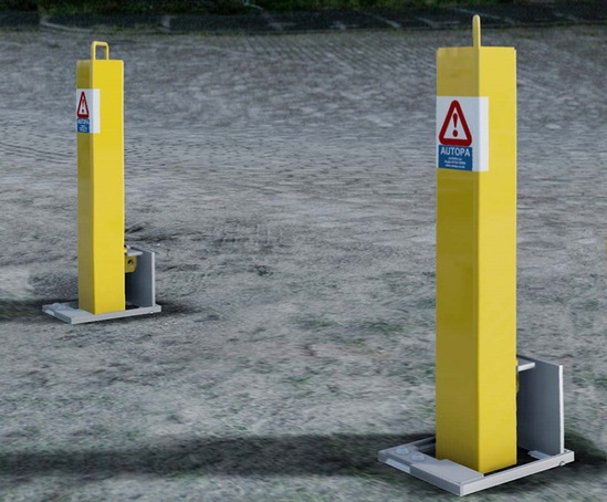 RetractaPost™ - retractable posts | AUTOPA | ESI External Works