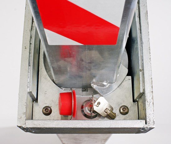 Square RetractaPost-GL 500 - galvanised retractable post | AUTOPA | ESI ...