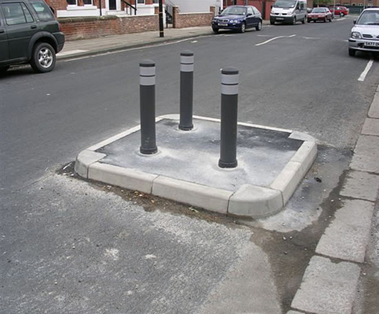 Jislon deformable posts | Rediweld Traffic Products | ESI External Works