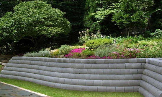 Porcupine concrete retaining blocks | Ruthin Precast Concrete | ESI ...