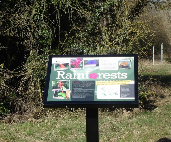 Rainforest interpretation signs for college trail | Shelley Signs | ESI ...