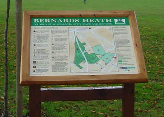 Oak lectern-frame signage | Shelley Signs | ESI External Works