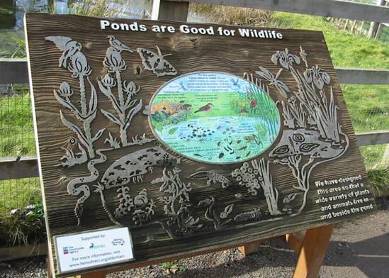 Sand-blasted timber signs | Shelley Signs | ESI External Works