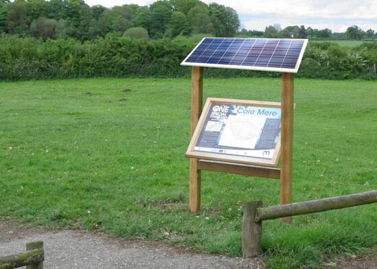 Digital solar-powered outdoor interpretation signs | Shelley Signs ...