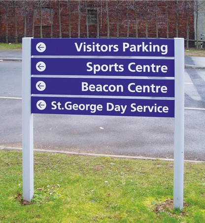 Post and Panel modular signage system | Signscape and Signconex | ESI ...