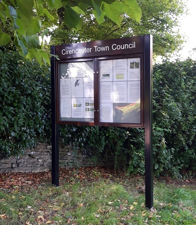 Varicase glazed, lockable external noticeboards | Signscape and ...