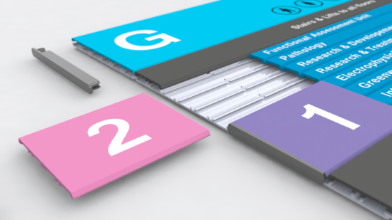 Signify internal modular sign system | Signscape and Signconex | ESI ...