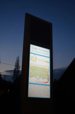 Eco-Vision solar-powered monolith signage | Signscape and Signconex ...