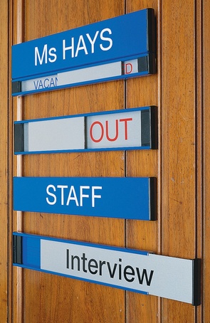 Stax interior modular sign system | Signscape and Signconex | ESI ...