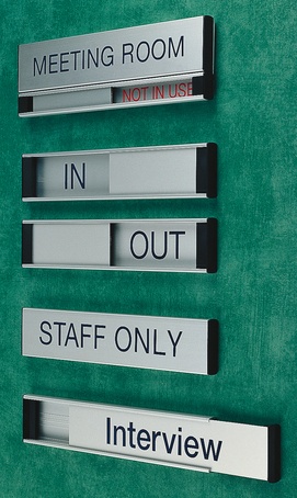 Stax interior modular sign system | Signscape and Signconex | ESI ...