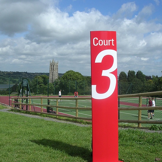 Infocurve-Lite mini curved monolith and totem signs | Signscape and ...