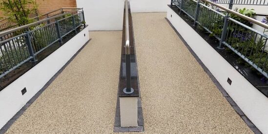 Resin bound surfacing for commercial access ramps | SureSet Resin ...