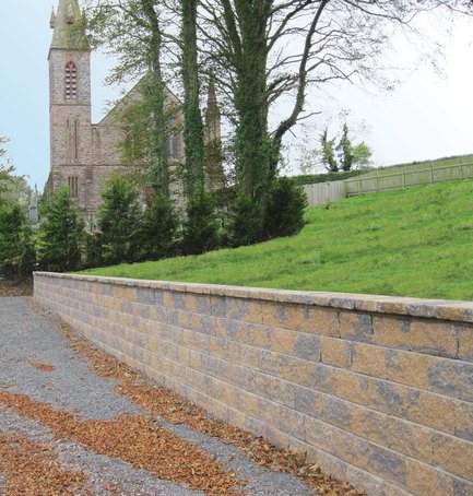 Secura Grand Concrete Retaining Walls | Tobermore | ESI External Works