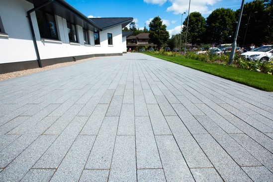 £161m Randox Building Features Tobermore Plank Paving | Tobermore | ESI ...