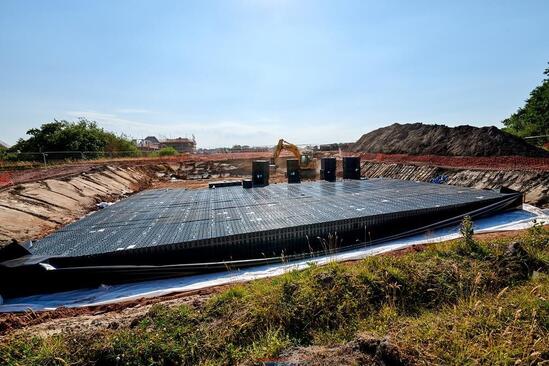Aquacell stormwater management for housing development | Wavin | ESI ...