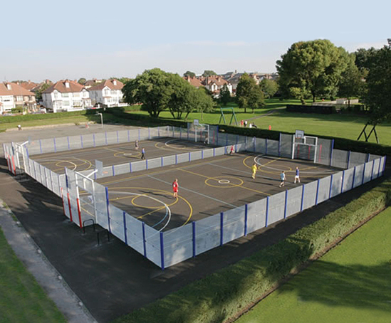 Bespoke MUGA ball courts and goals | Wicksteed Playgrounds | ESI ...