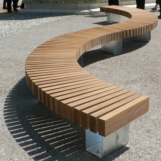 Bespoke hardwood seating | Woodscape | ESI External Works