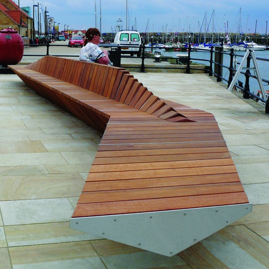 Bespoke hardwood seating | Woodscape | ESI External Works