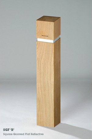 Square profile hardwood bollards | Woodscape | ESI External Works