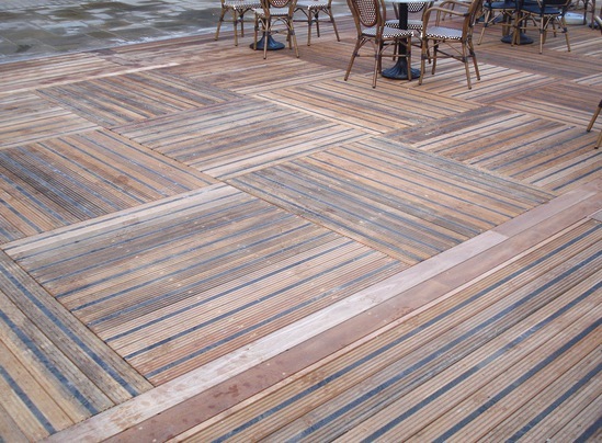 Hardwood timber decking | Woodscape | ESI External Works
