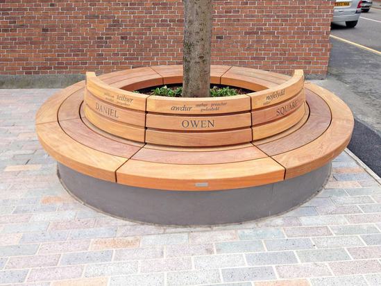 Westbrook hardwood tree seat | Woodscape | ESI External Works