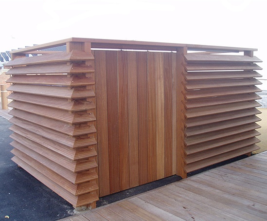 Hardwood bin shelters | Woodscape | ESI External Works