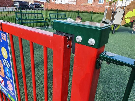 KinderGate self-closing playground gate | Zaun | ESI External Works