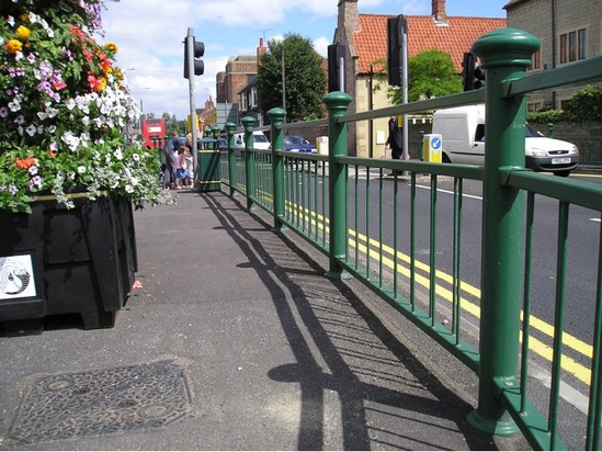Decorative pedestrian guardrails | Alpha Rail | ESI External Works
