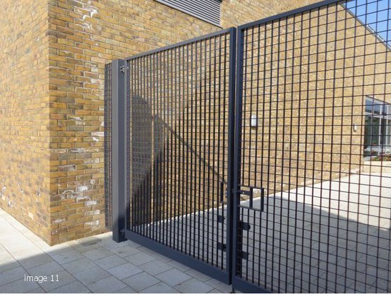 Steel pedestrian gates | Alpha Rail | ESI External Works