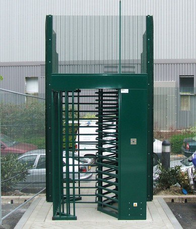 Full-height pedestrian turnstiles | Avon Barrier | ESI Building Design
