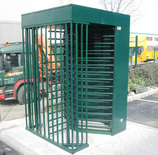 Full-height pedestrian turnstiles | Avon Barrier | ESI Building Design