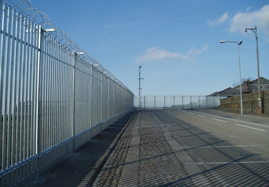 High-security palisade fencing for Devonport Naval Base | Barkers ...