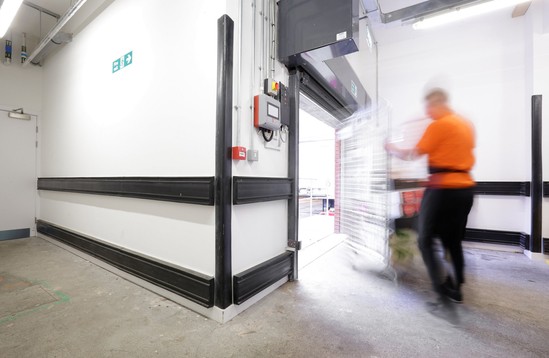 Service corridor wall protection for shopping centre | Construction ...