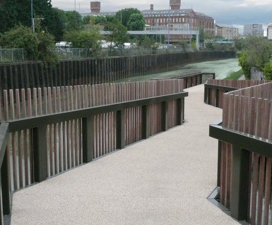 Cycle ramp and bridge over the River Lee, Bow | CTS Bridges | ESI ...