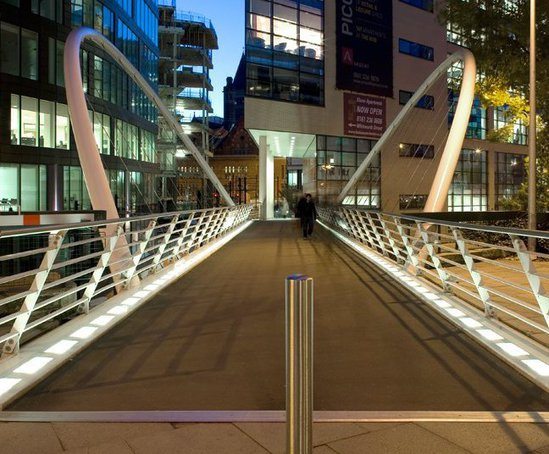 Bespoke butterfly arch bridge, Manchester Piccadilly | CTS Bridges ...