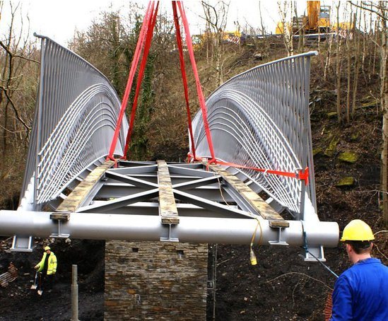 Artist-designed curved Vierendeel truss bridge | CTS Bridges | ESI ...