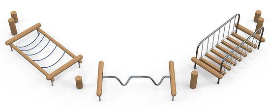 Trim Trail - Balance | eibe play Ltd | ESI External Works