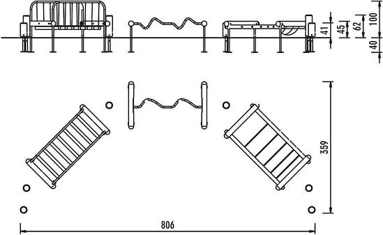 Trim Trail - Balance | eibe play Ltd | ESI External Works