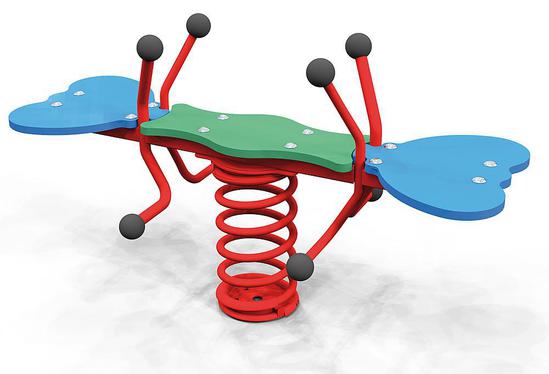 Unique Bumble Bee double spring rocker | eibe play Ltd | ESI External Works