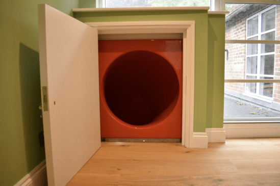 Bespoke indoor tube slide installed in family home | eibe play Ltd ...