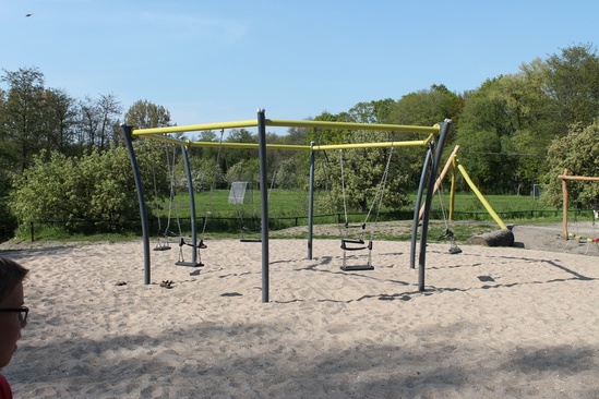 Unique hexagonal multi swing | eibe Play Ltd | ESI External Works