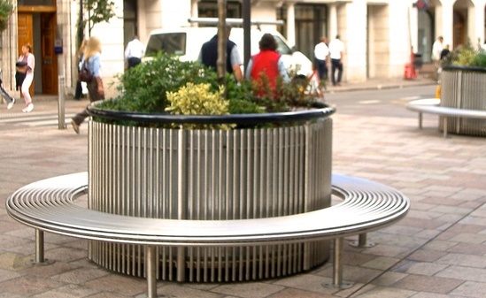 Centerline CL011 contemporary steel tree seat | Benchmark Design | ESI ...