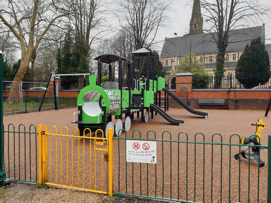 Train - themed multi play unit with climbers and slides | Redlynch ...